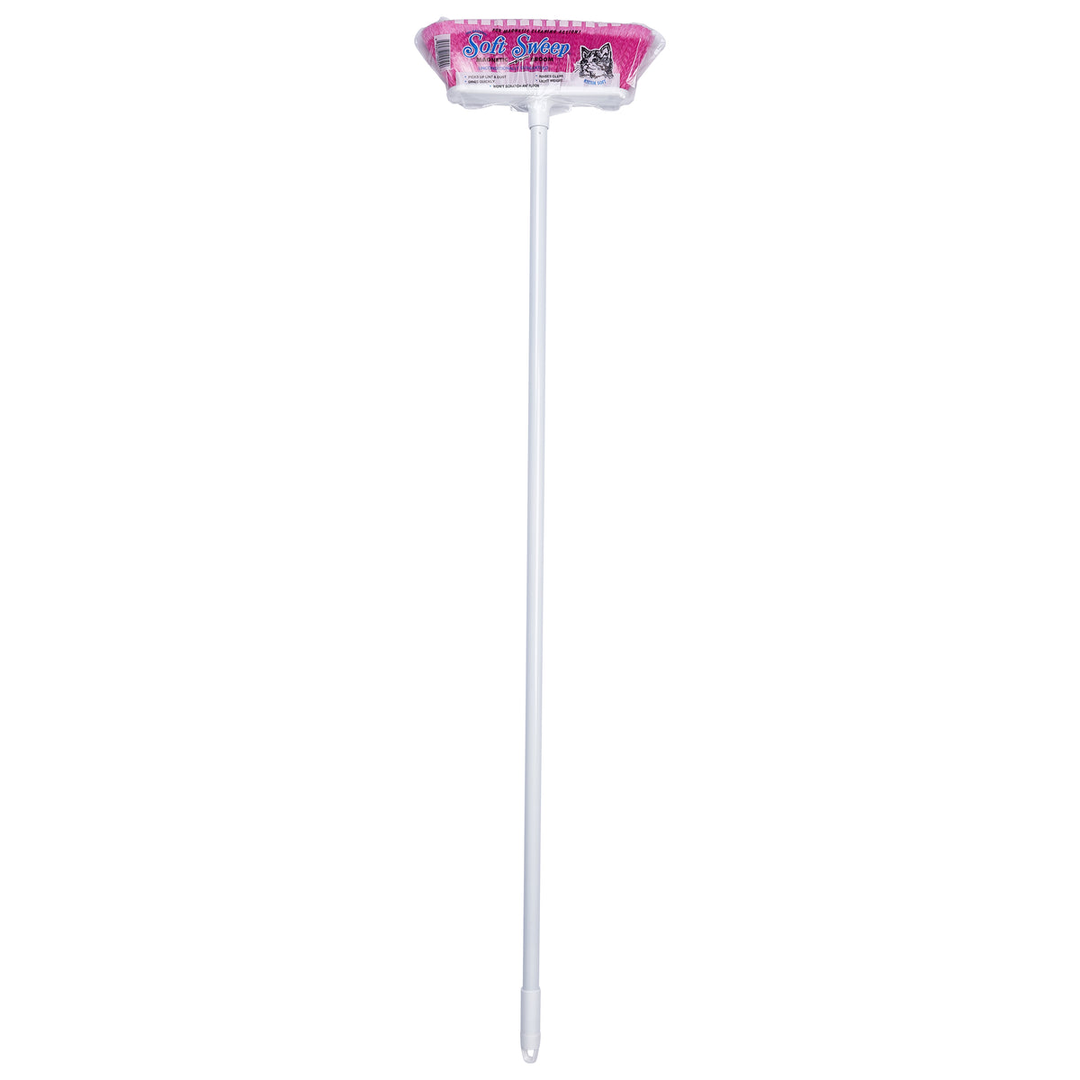 The Original Soft Sweep Magnetic Action Fuchsia Broom with White Metal ...
