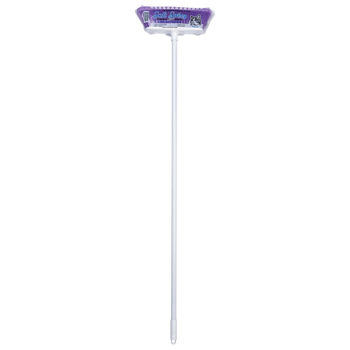 The Original Soft Sweep Magnetic Action Broom White Metal Handles ...