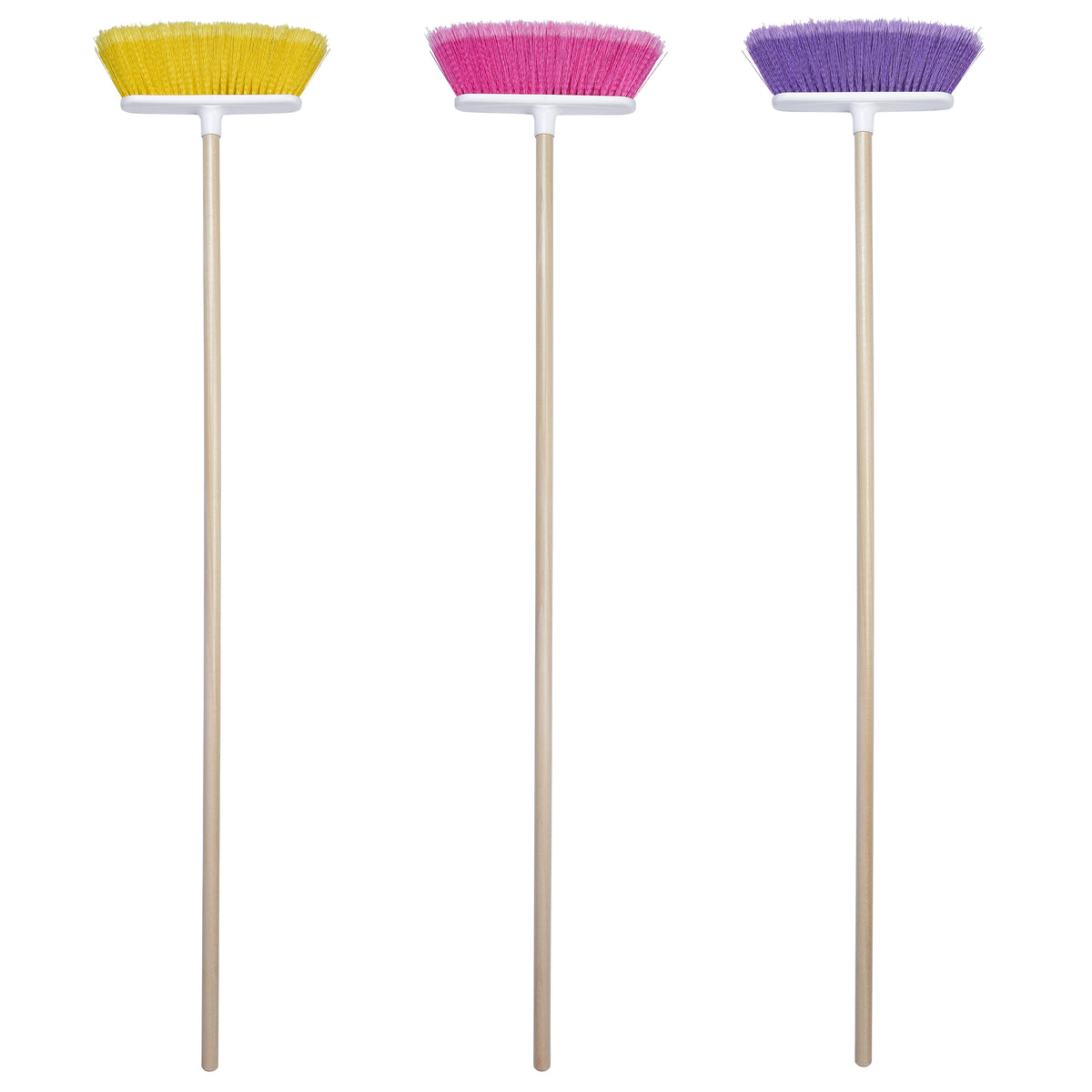 The Original Soft Sweep Magnetic Action Broom Assorted Colors with Nat ...